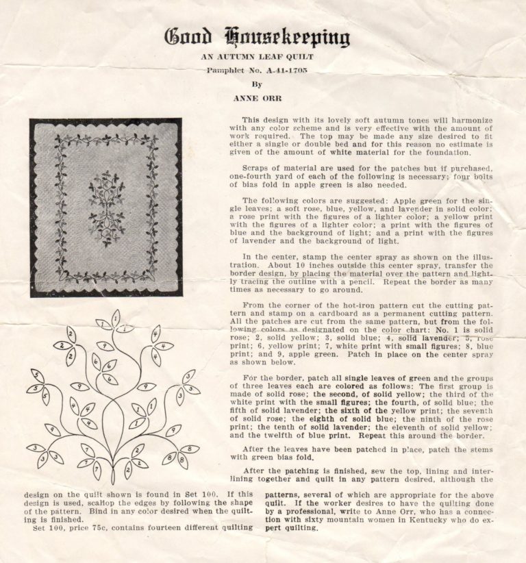 Anne Orr – The Quilters Hall of Fame